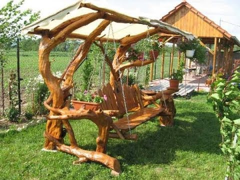 Creative garden swing ideas - YouTube