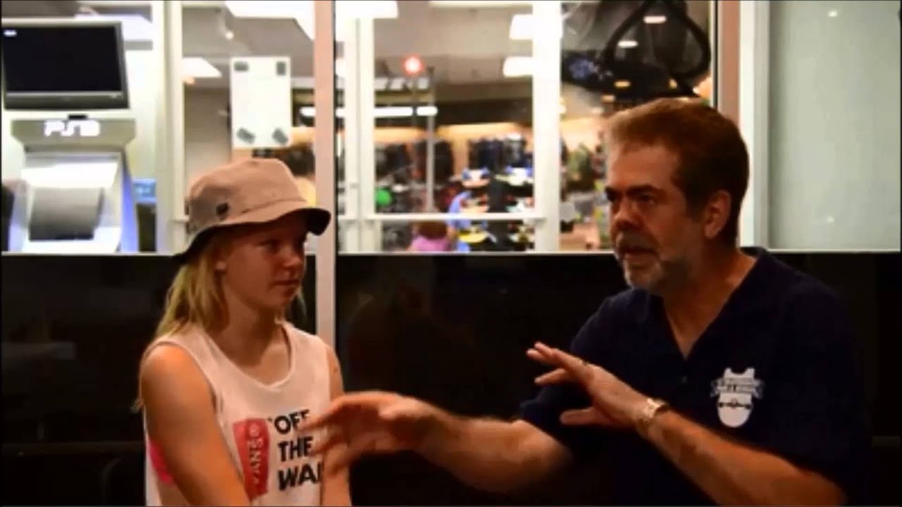 Jay Mandarino Interview's Poppy Starr Olsen at C.J. Skateboard Park and ...