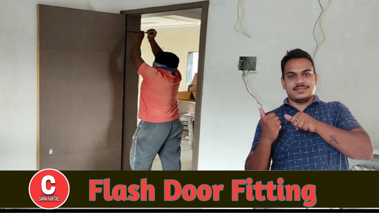 How to fitting flush door / फ्लश डोर लगाने का सही तरीका / how to ...
