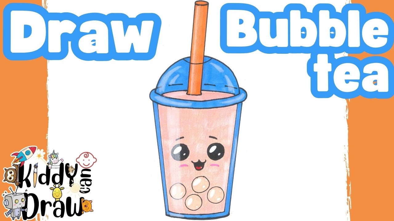 How to Draw A Bubble Tea - YouTube