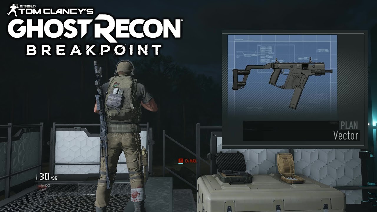 GHOST RECON BREAKPOINT Où Trouver le Plan de la Vector / Arme - YouTube