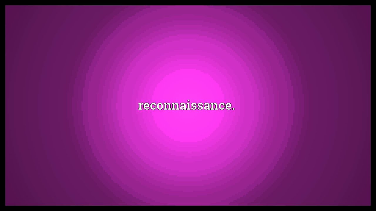 Recon Meaning - YouTube