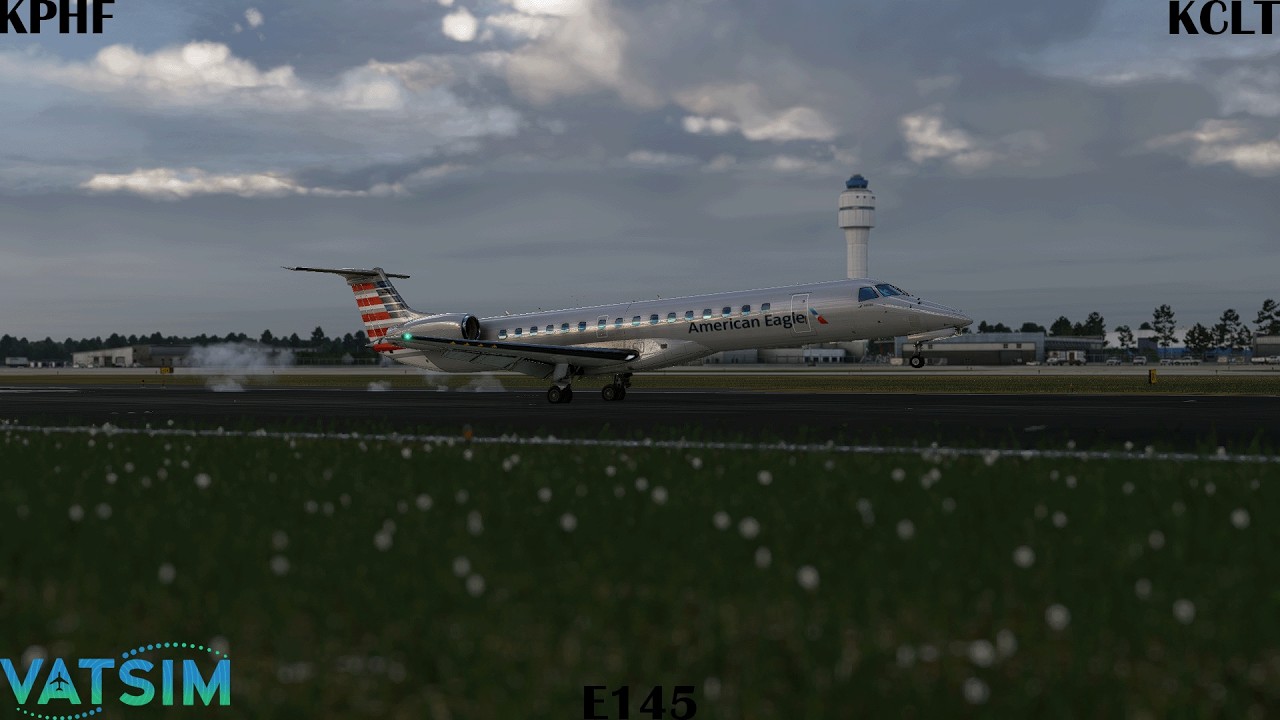 New X-Crafts ERJv2 live on VatSim, E145. |KPHF/KCLT| - YouTube