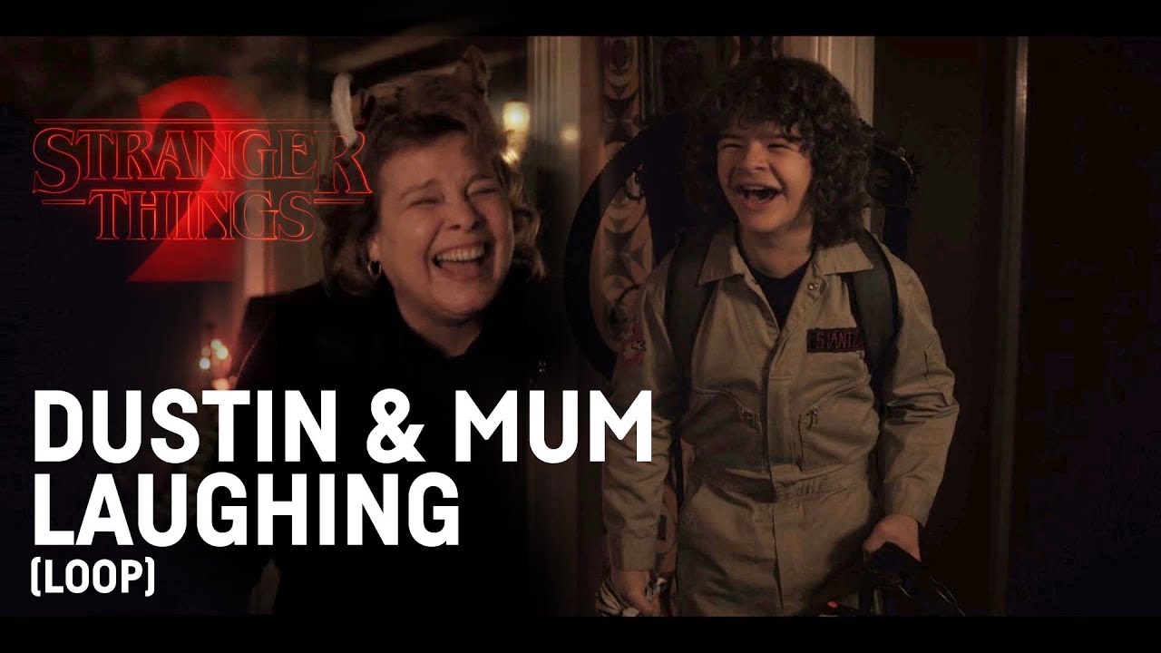 LAUGHTER LOOP! Dustin and his Mum! - Stranger Things Season 2 - YouTube