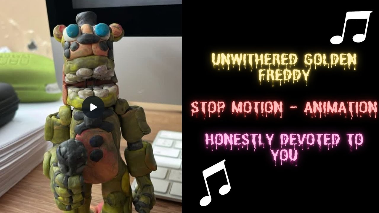 Unwithered golden Freddy - Stop Motion #stopmotion #2025 - YouTube