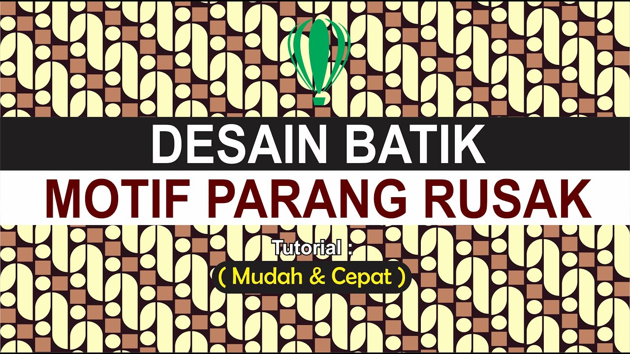 Cara Desain Batik Motif Parang Rusak 2020 - Tutorial CorelDraw - YouTube