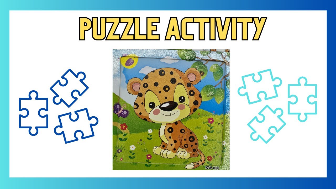 Puzzle Activity | Learn Animals and Problem Solving | Preschool ...