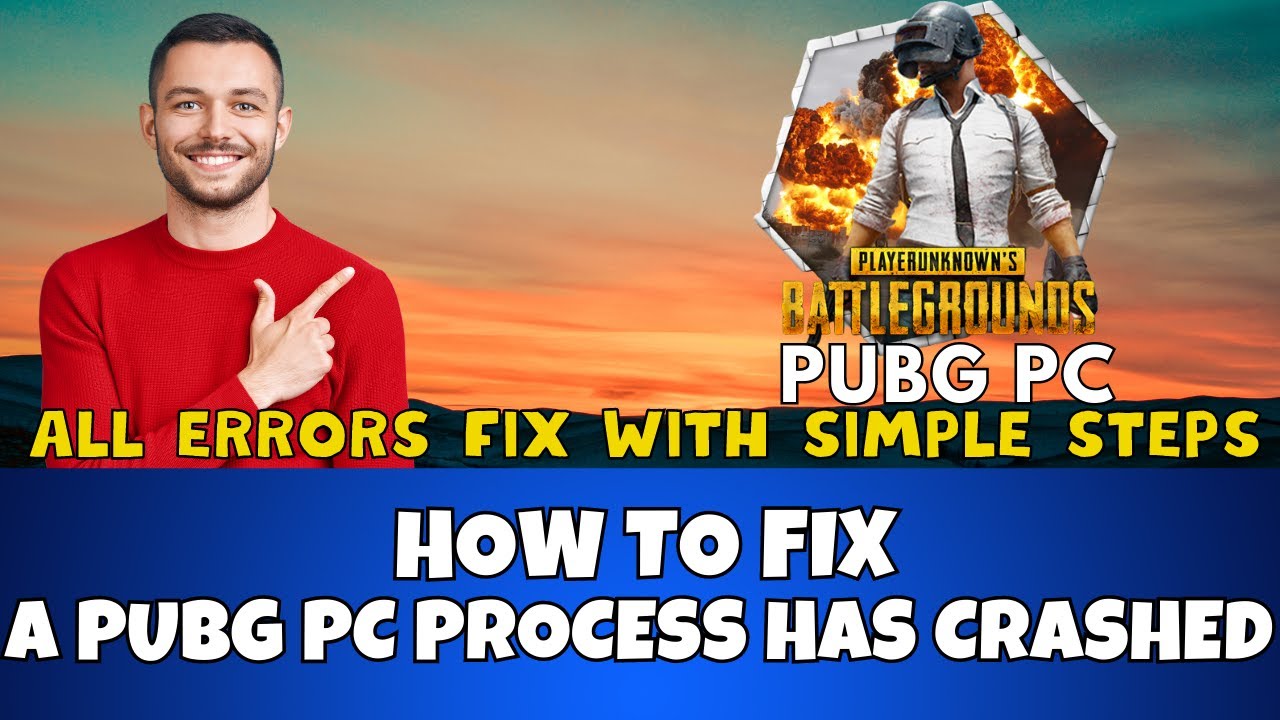 How to fix A PUBG PC process has crashed | NEW METHOD 2023 - YouTube