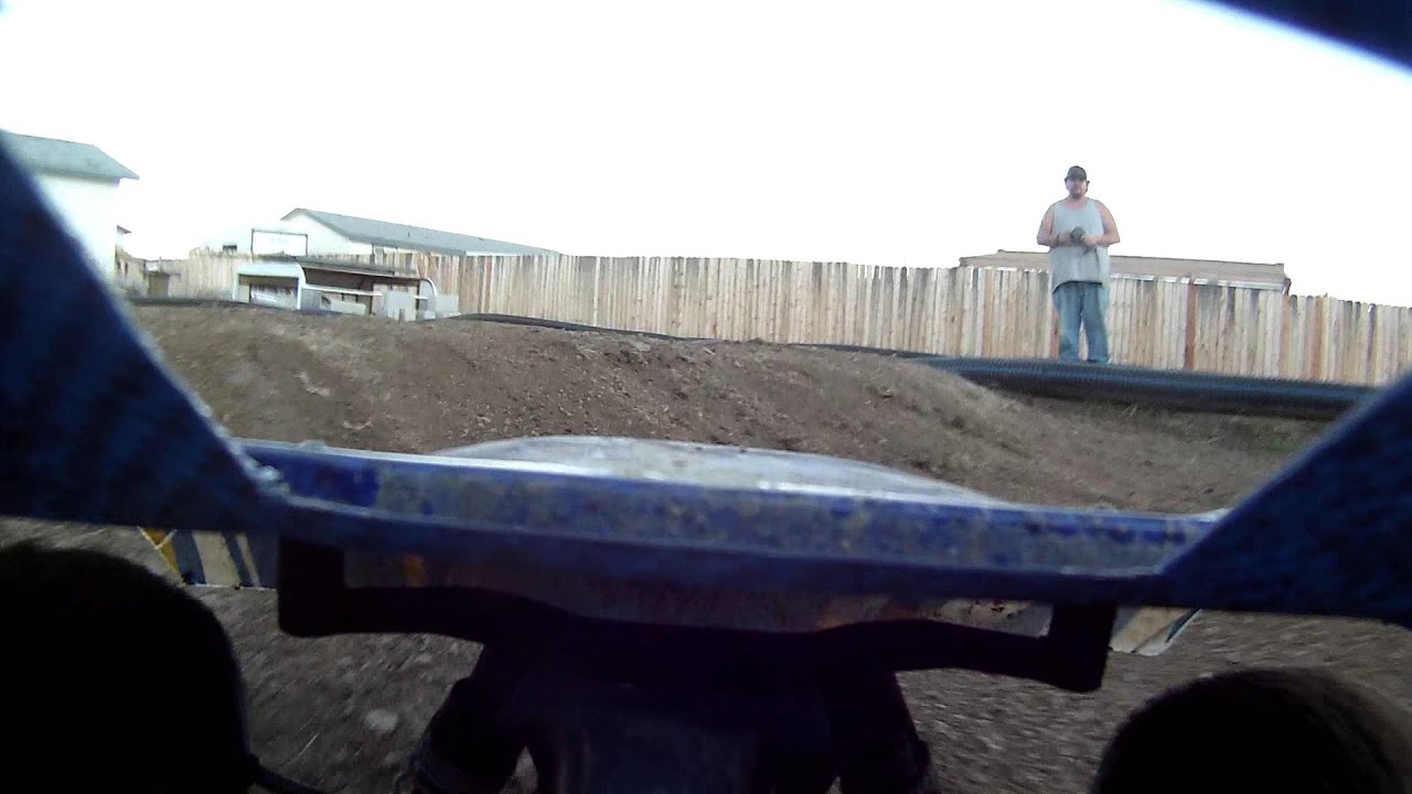 First run part 2 backyard rc track - YouTube
