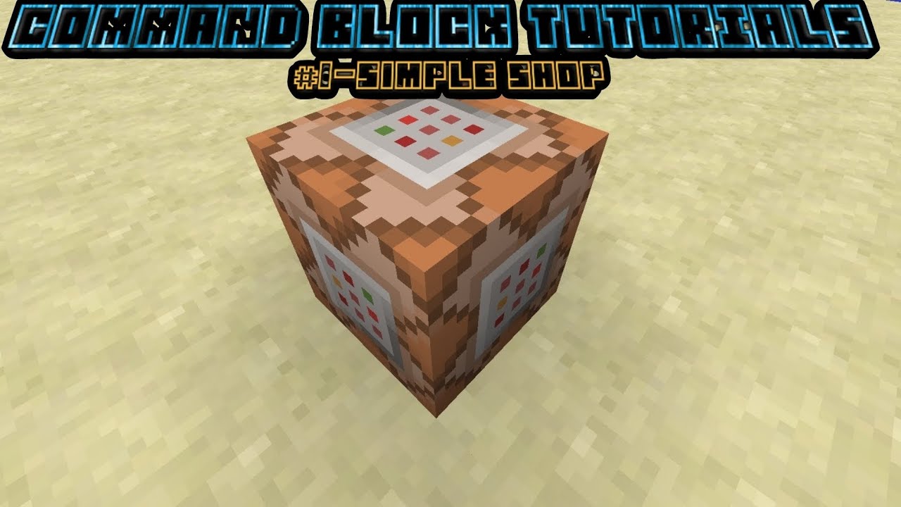 Minecraft pe - simple shop (command blocks) - YouTube