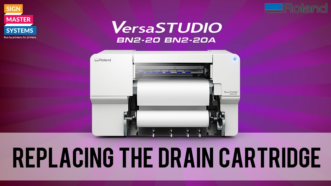 Roland BN2-20/BN2-20A replacing the drain cartridge - YouTube