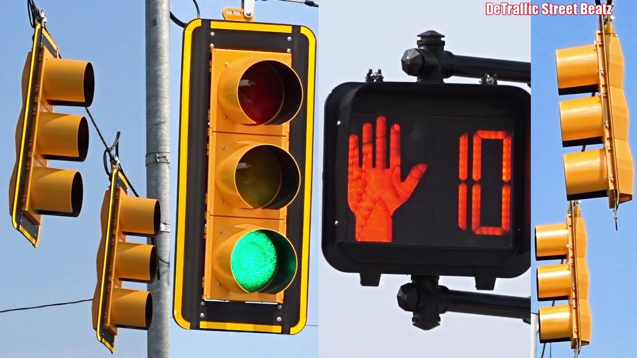 New Traffic Lights With Backplates Upgrade | Oakland & Owen - YouTube