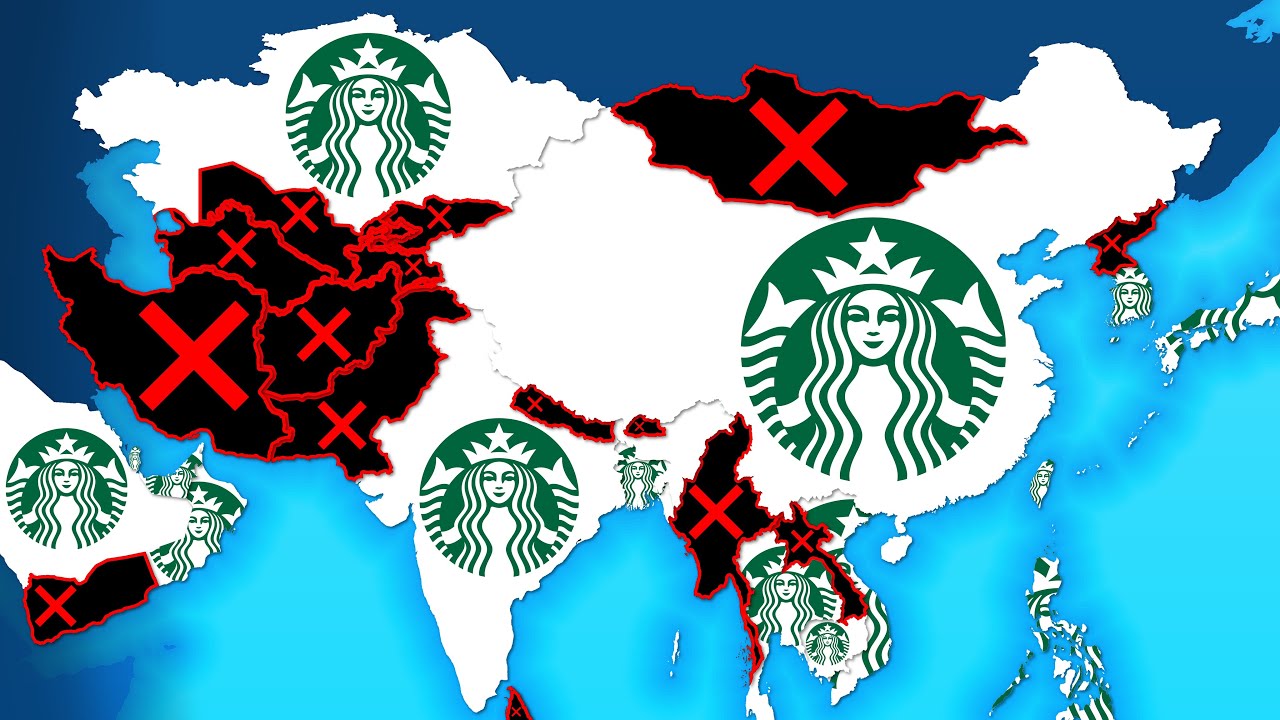 Countries With A Starbucks - YouTube