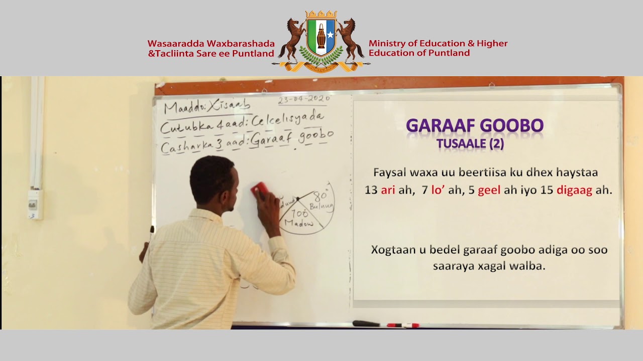 Fasalka 8aad Xisaab Somali Version Chapter 4 Lesson 3 - YouTube