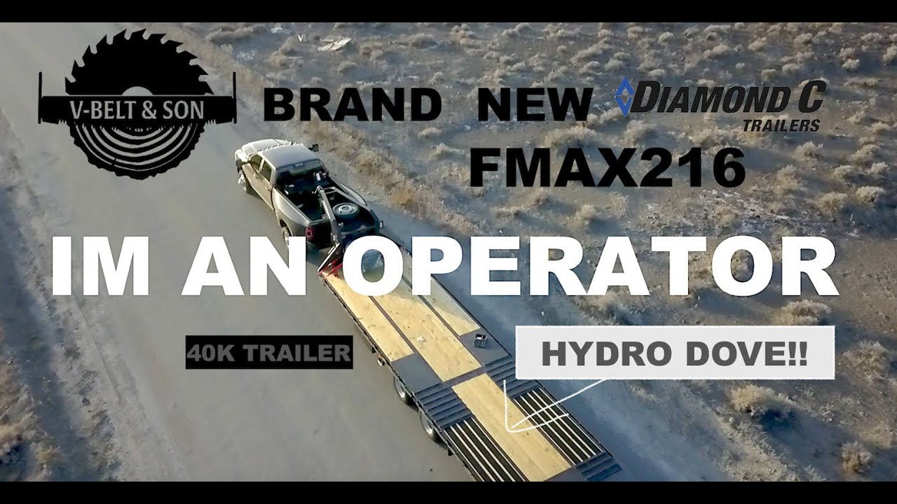 NEW DIAMOND C FMAX216 hydraulic dove tail trailer - YouTube