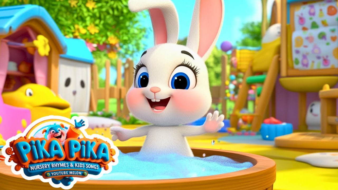 Ricky Rabbit Takes a Bath 🐰🛁 | Clean Up Song for Kids | PikaOne Pika ...