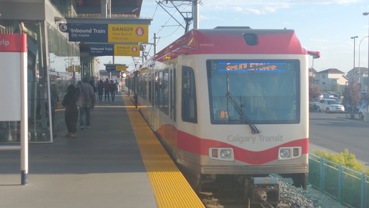 CALGARY CTRAIN: Saddletowne LRT Station (full station tour) - YouTube