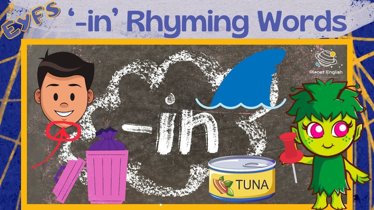 '-IN' Rhyming Words for Kindergarten | EYFS - YouTube