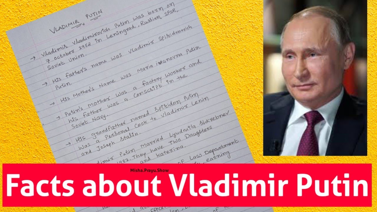 Vladimir Putin Biography | 10 facts about vladimir putin | Know about ...