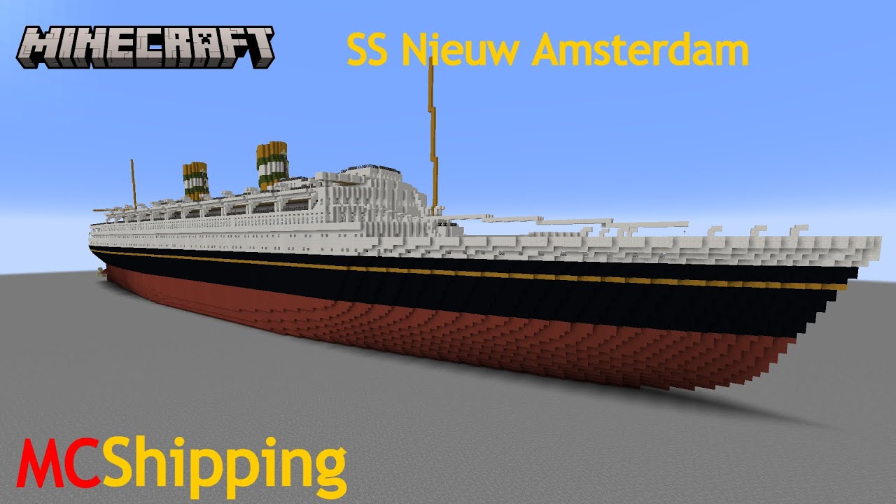 MINECRAFT SS Nieuw Amsterdam! - YouTube