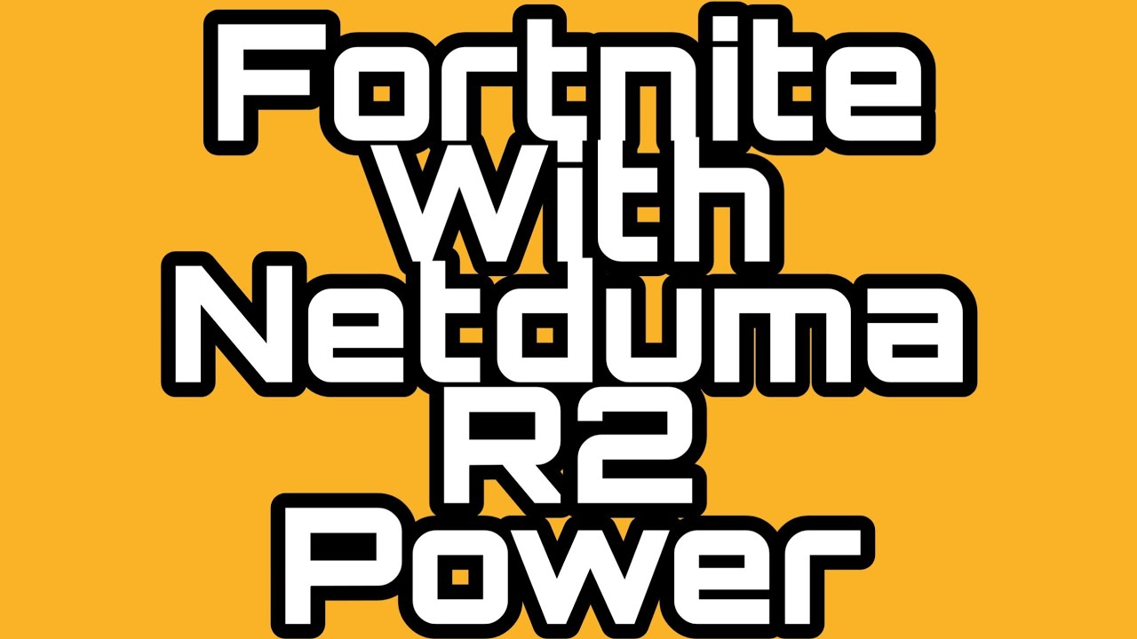 Fortnite With Netduma R2 3.0 power - YouTube