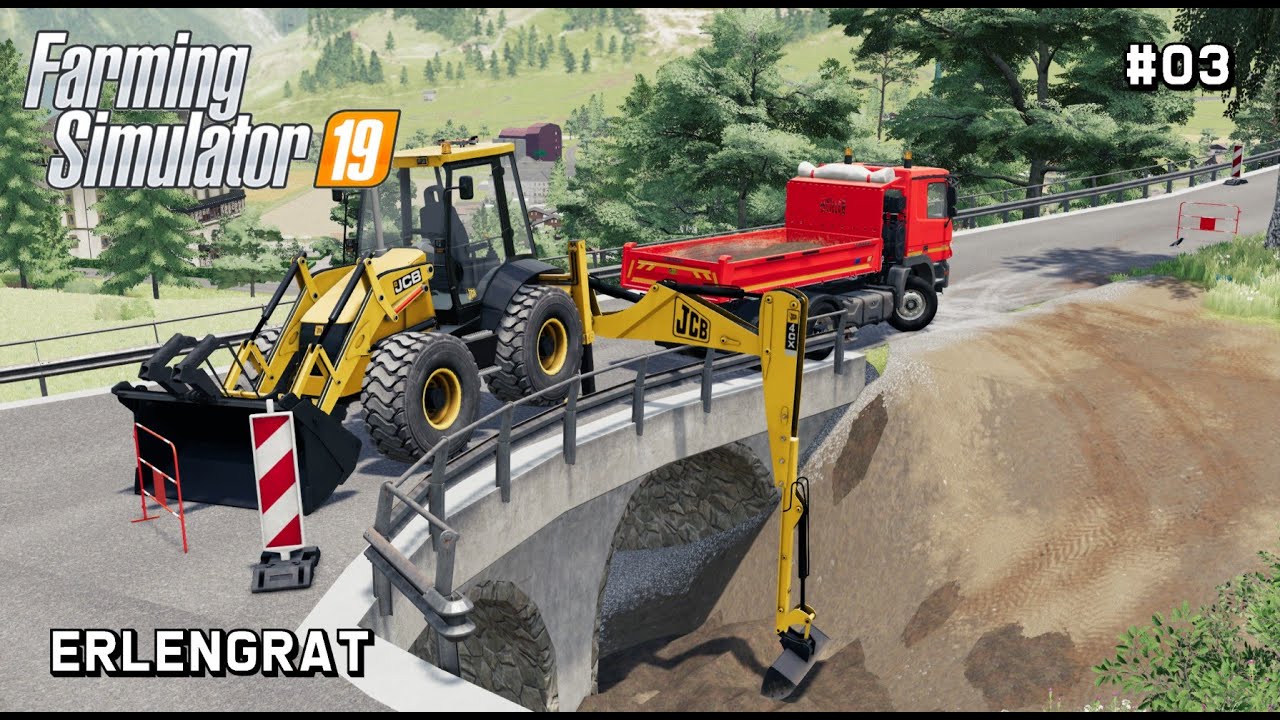 JCB CX4 | Public Works and Farming | Erlengrat | Farming Simulator 19 ...