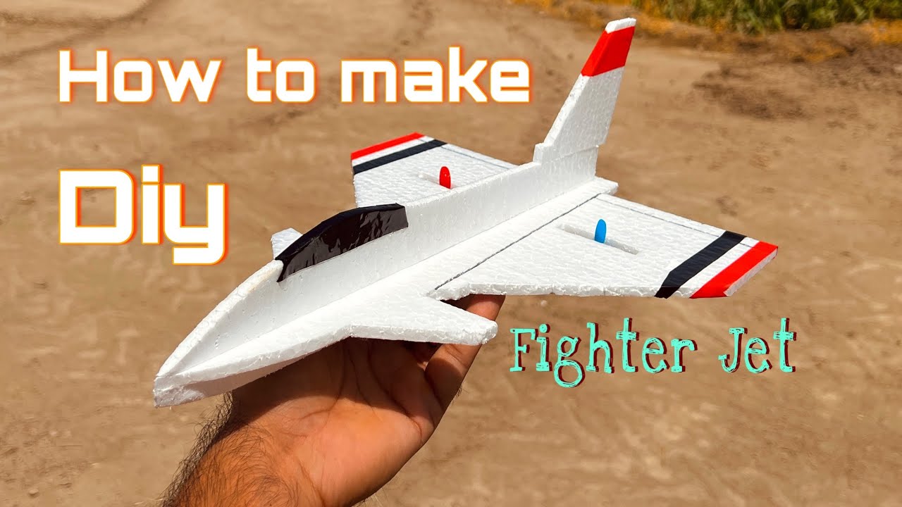 How to make Eurofighter Typhoon Rc Jet at home full build with coreless ...