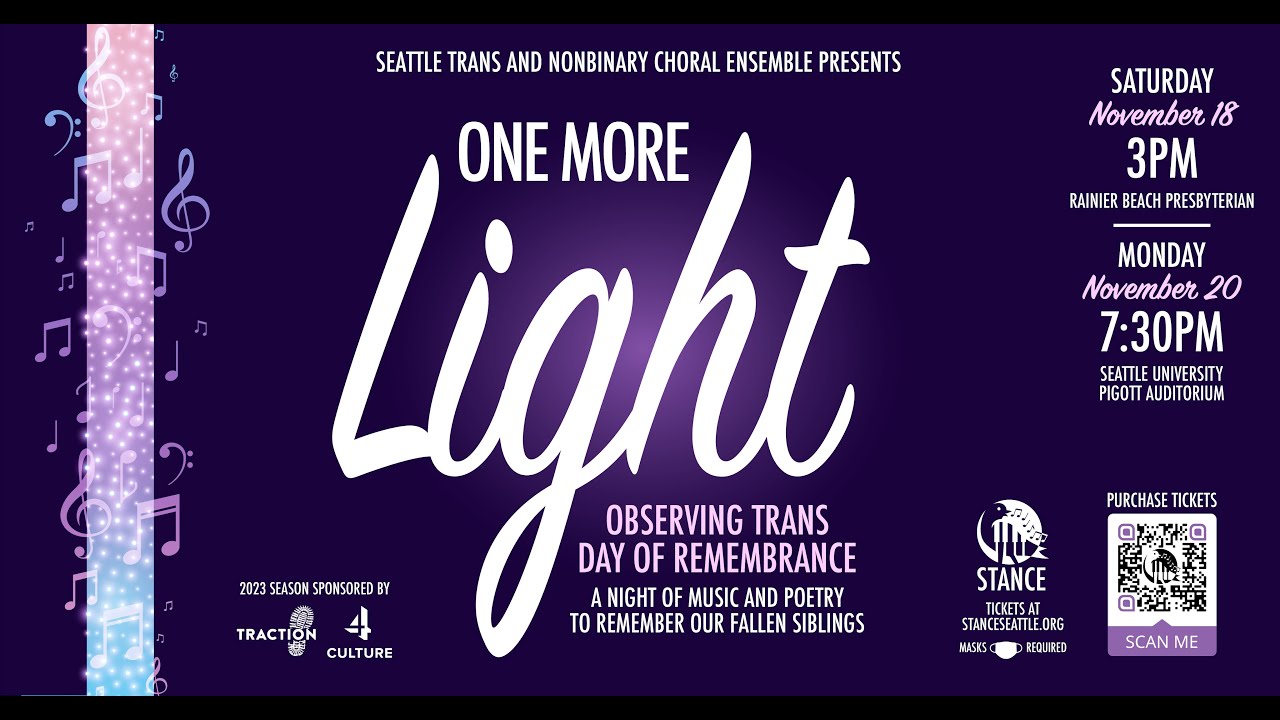 One More Light: A Trans Day of Remembrance Concert - YouTube