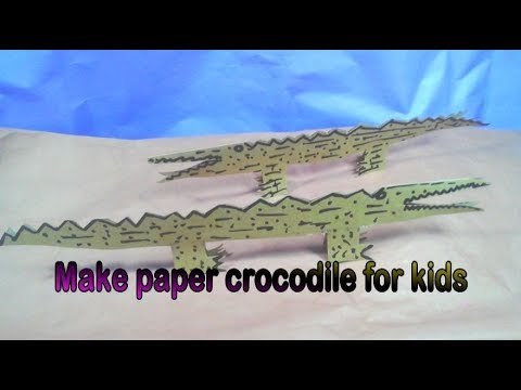 How to make paper Crocodile for kids | Easy DIY Tutorial - YouTube