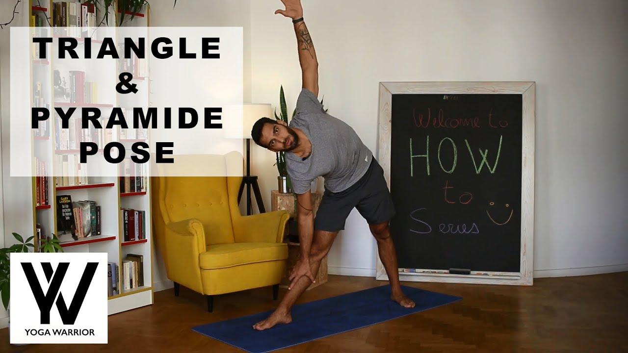 How To Yoga Triangle & Pyramid Pose - YouTube