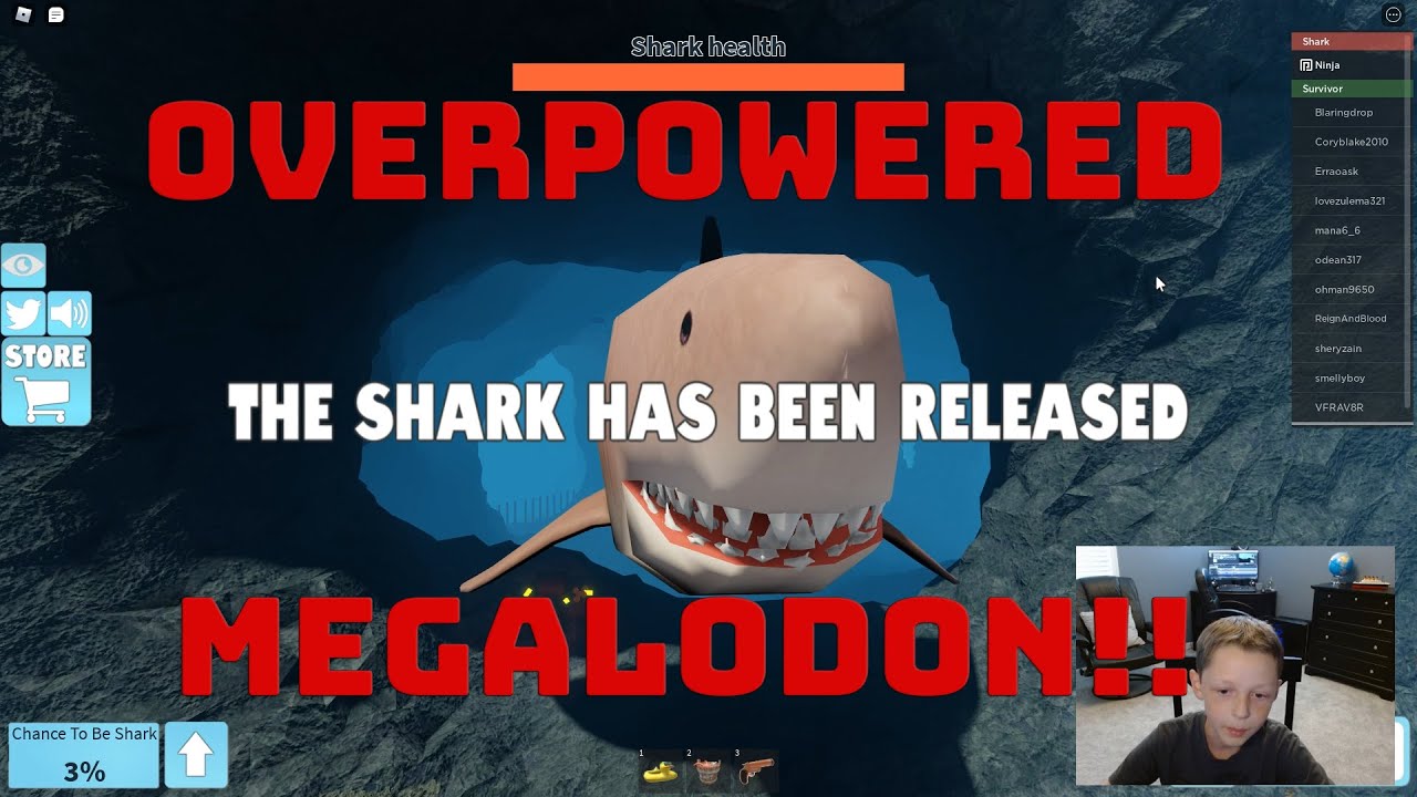 OVERPOWERED MEGALODON!! | Roblox Sharkbite - YouTube