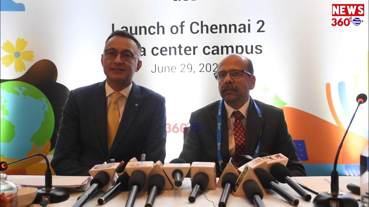 NTT launches hyperscale data center campus with new subsea cable system in Chennai - YouTube