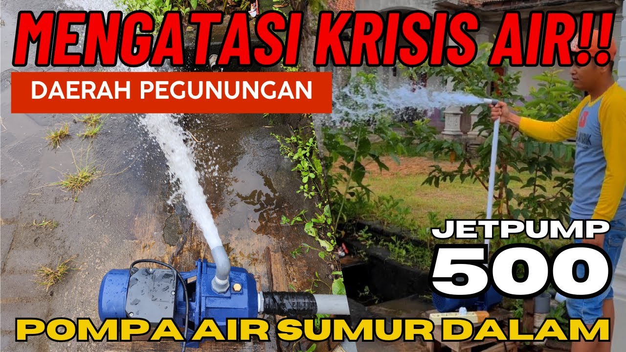 pompa air terbaru disurya guna, tipe jet pump 500 daya hisap 20 meter ...
