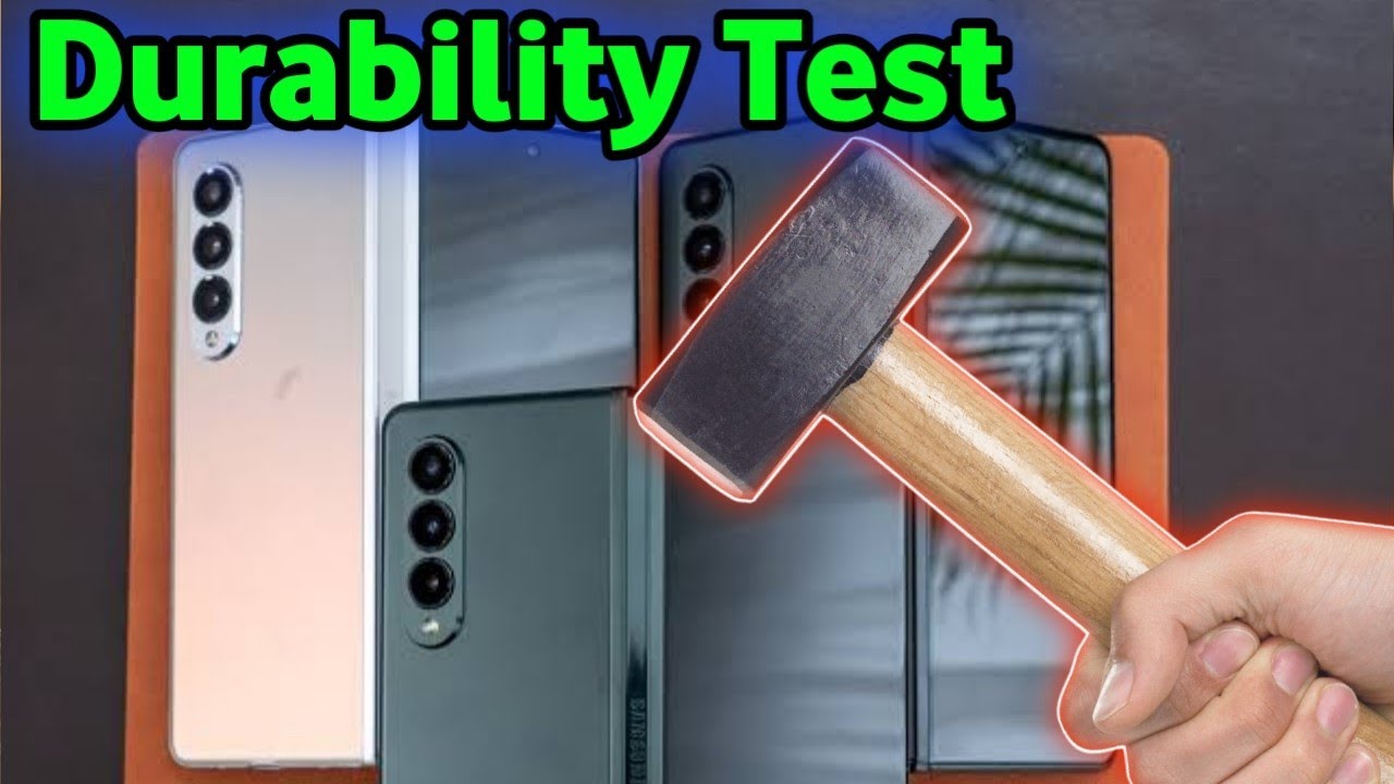 samsung galaxy z fold 3 durability test !! samsung z fold 3 bend test ...