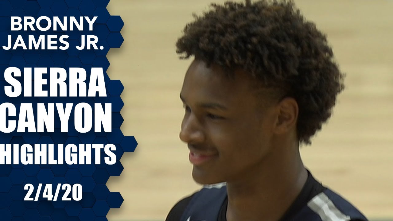 Bronny James knocks down a series of 3-pointers, Sierra Canyon puts on ...