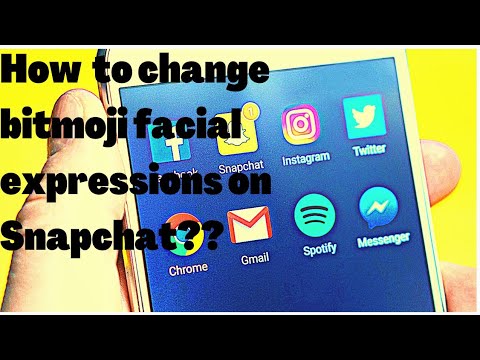 How to change Snapchat bitmoji facial expressions? How to change facial ...