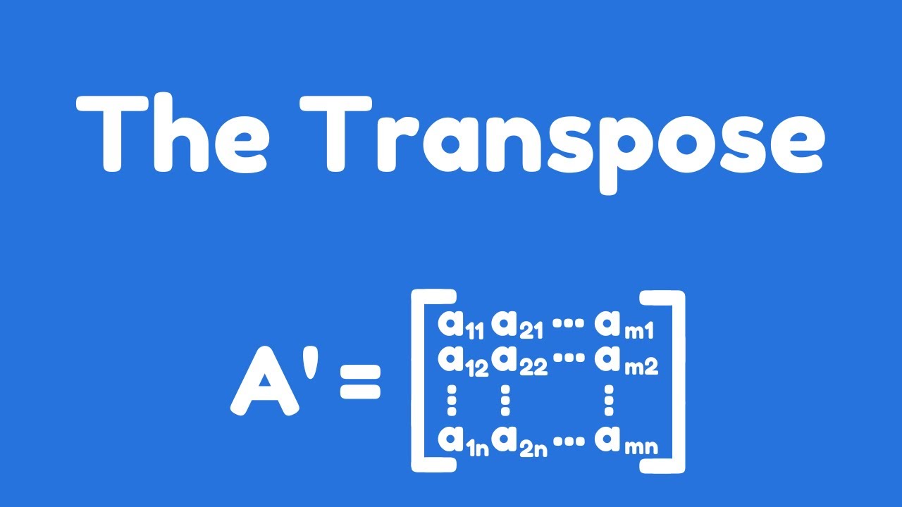 The Transpose YouTube The Transpose YouTube