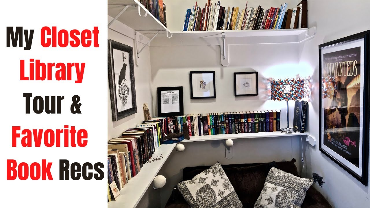 My Closet Library Tour & Favorite Book Recommendations! - YouTube