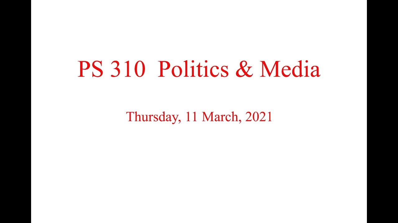 PS 310 11 March 2021 - YouTube