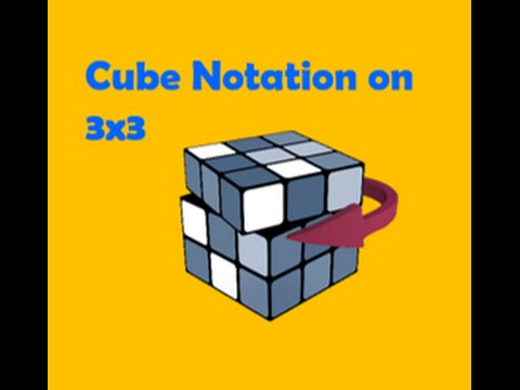 NOTATION ON THE 3X3 RUBIK'S CUBE - YouTube