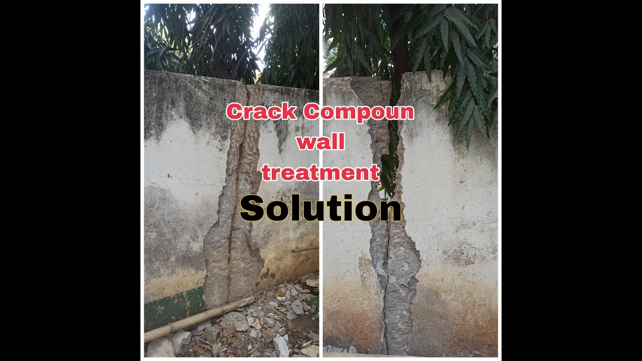 crack wallcorrection process #how to rise age of compound wall # ...