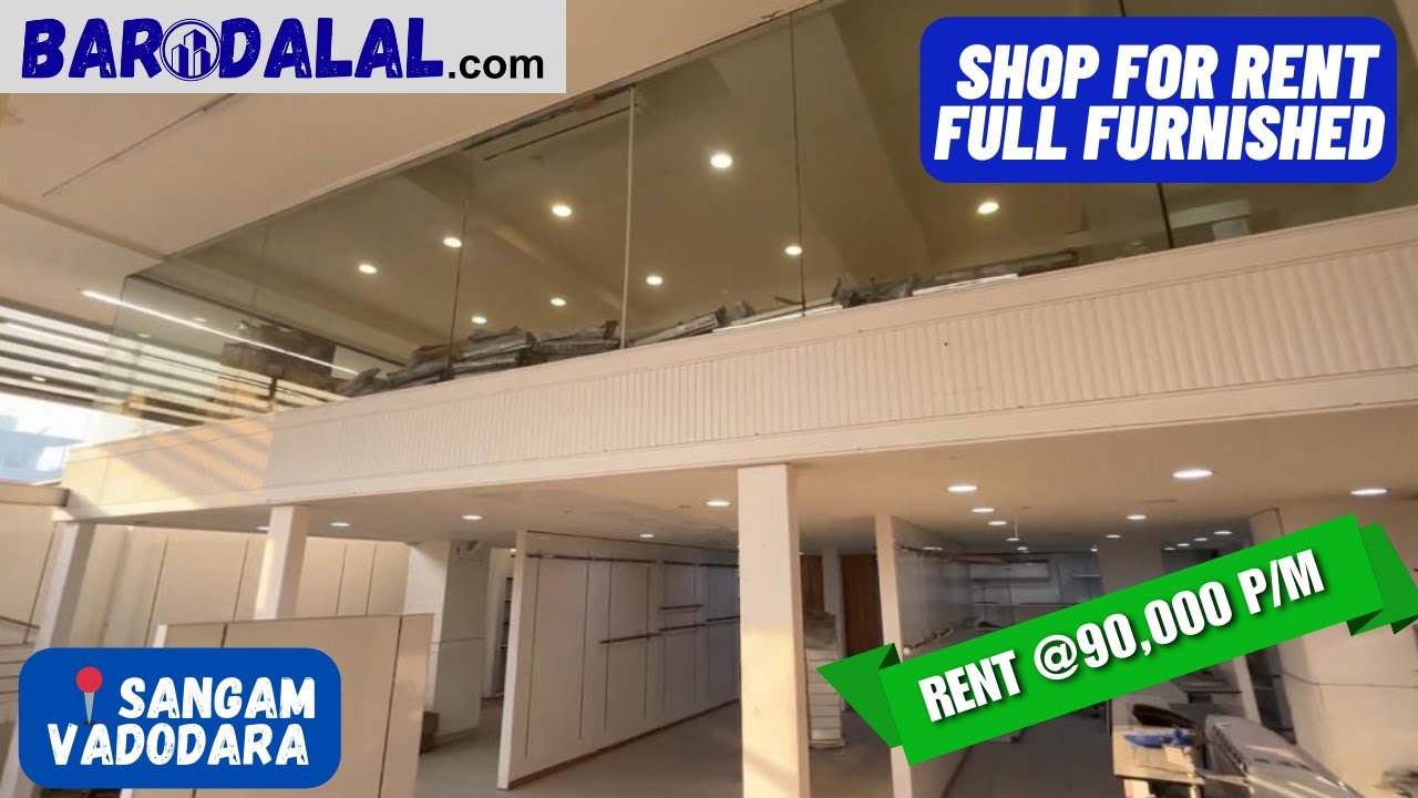 Full furnished shop for rent in vadodara, sangam char rasta, ashoka ...
