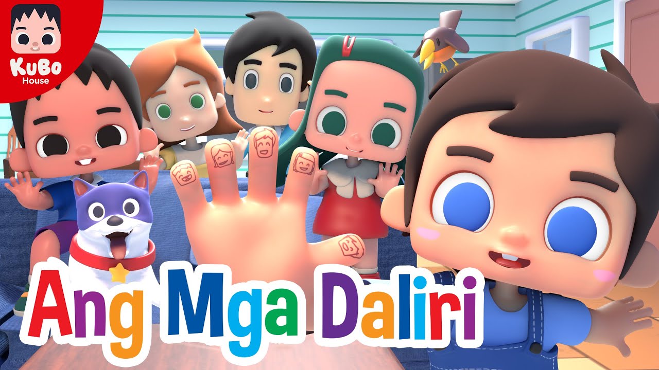 ANG MGA DALIRI (Lima ang Daliri) | Filipino Nursery Rhymes with lyrics ...