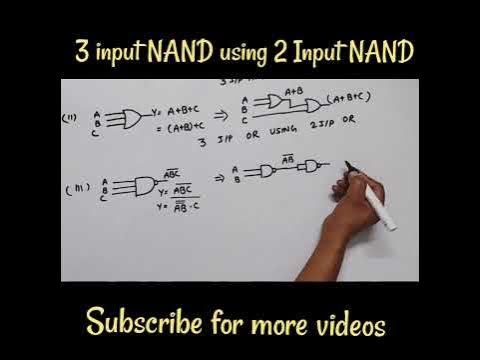 3 input NAND using 2 input NAND - YouTube