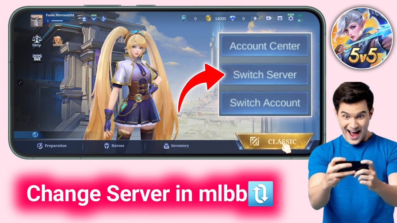 How To Change/Switch Server in Mobile Legends 2024 | MLBB Server Change ...
