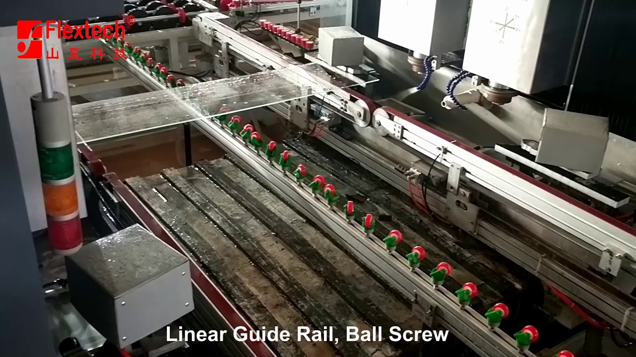 CG44-1 Online Glass Corner Grinding Machine - YouTube