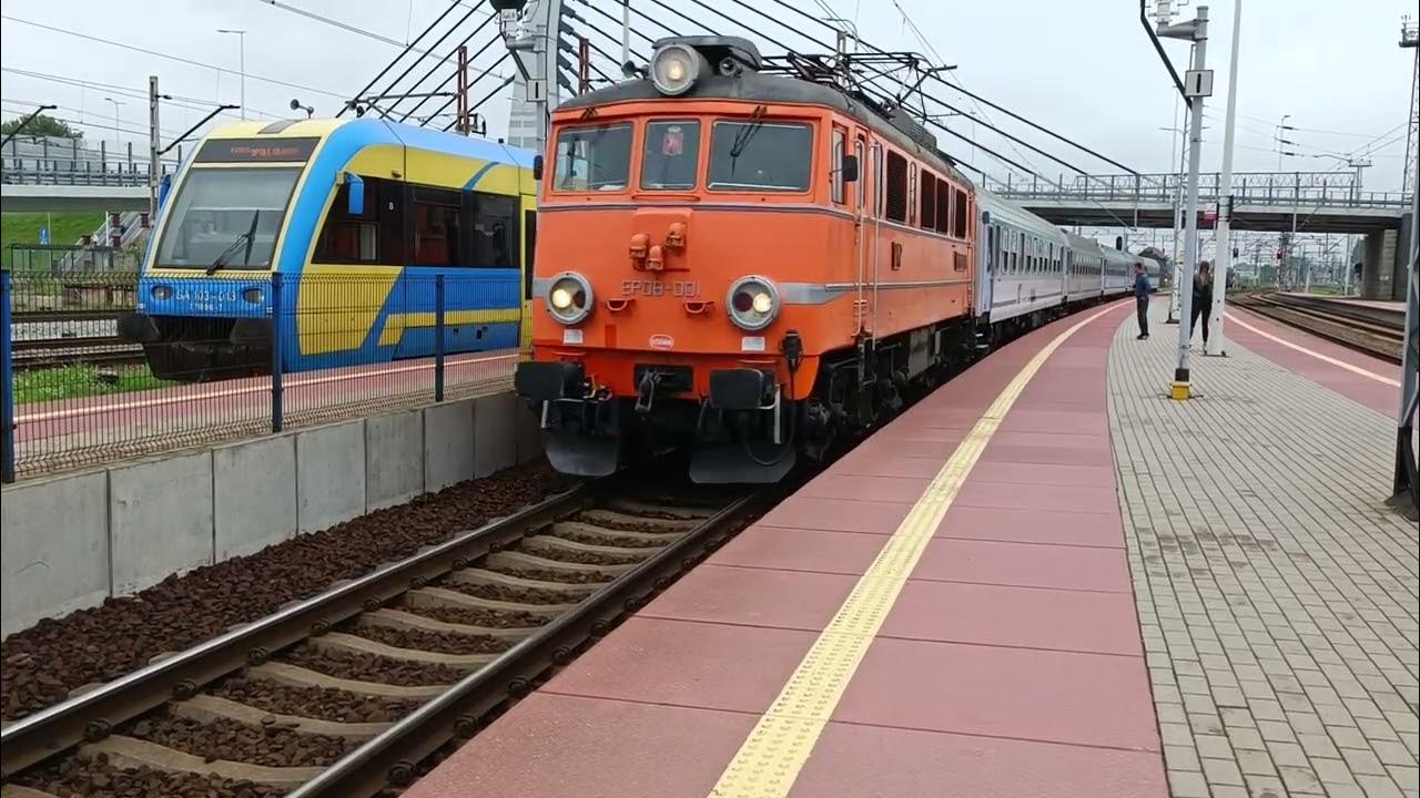 EP08-001 z TLK 16100 "Orzeszkowa" do Wrocławia. Opole Główne 29.08.2023 - YouTube