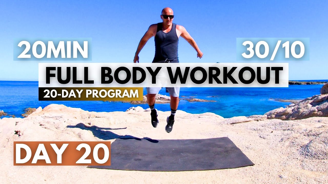 HIIT Full Body Workout 20 Min / TABATA 30/10 / 20-Day Program DAY 20 ...