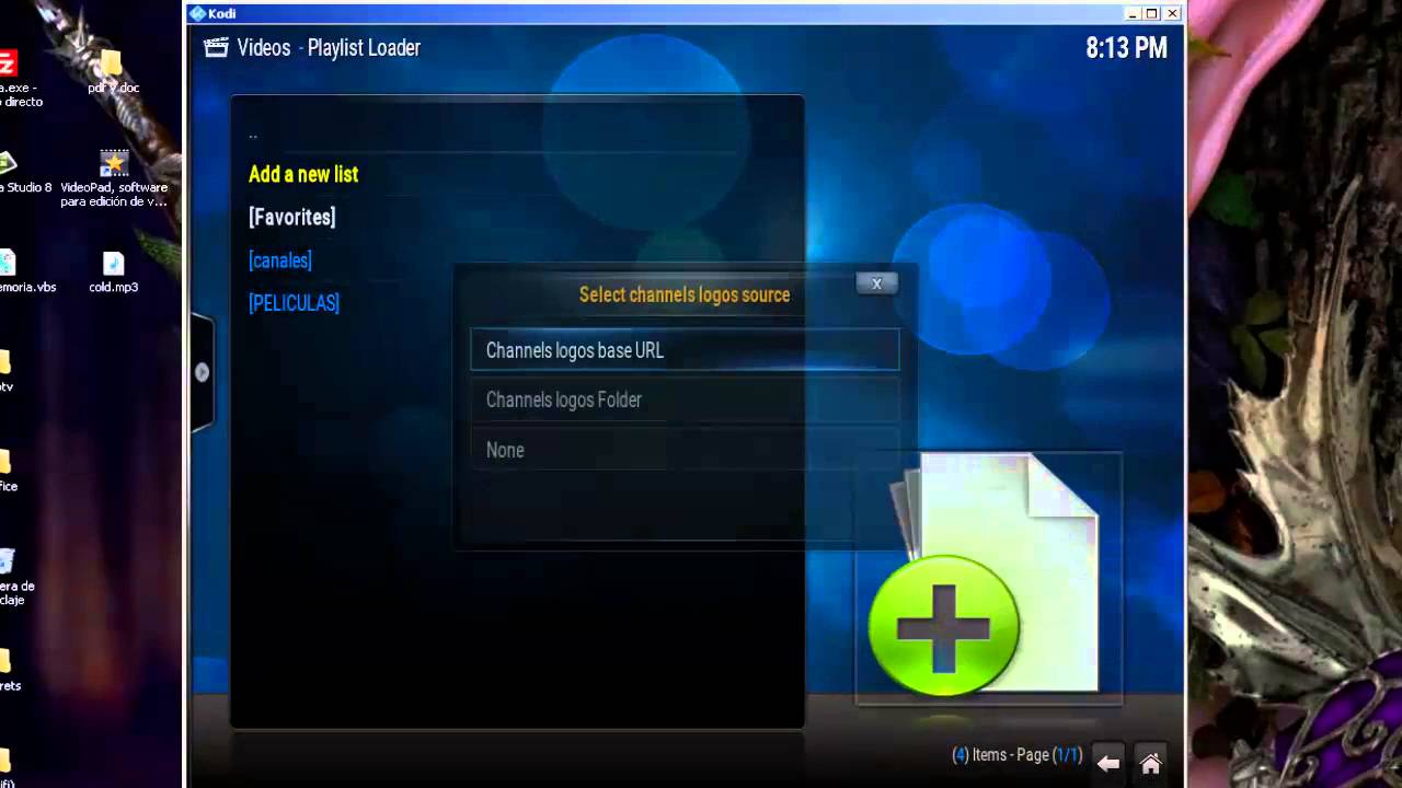 COMO PONER LISTA M3U EN PLAYLIST LOADER - EN KODI - YouTube