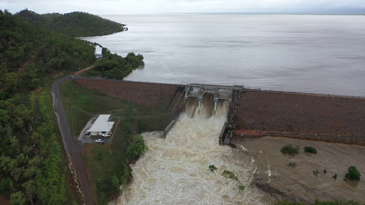 Townsville Floods 2019: Ross River Dam Spillway Upstream (3/02/2019 ...